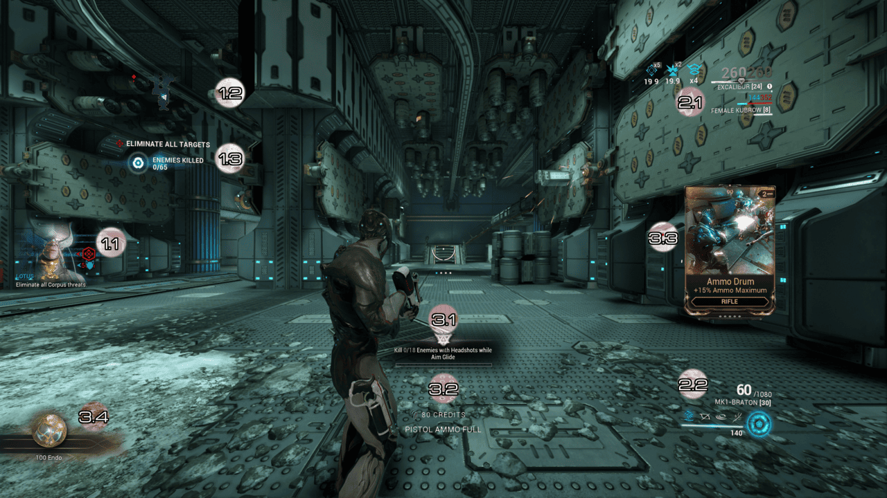 Mission Interface – WARFRAME Support